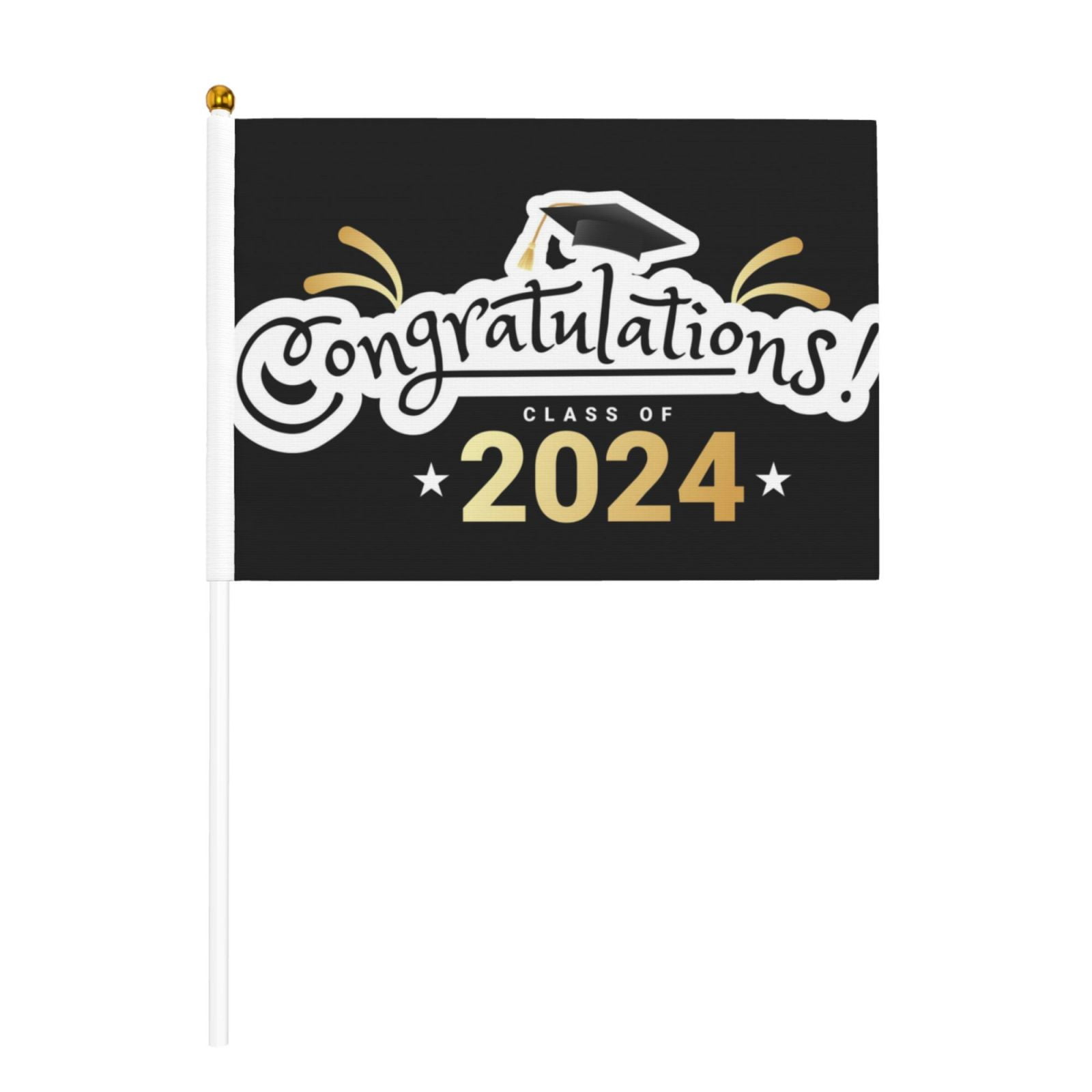 Class Of 2024 Graduation Gifts Flag Small Mini Hand Held Flags Small ...