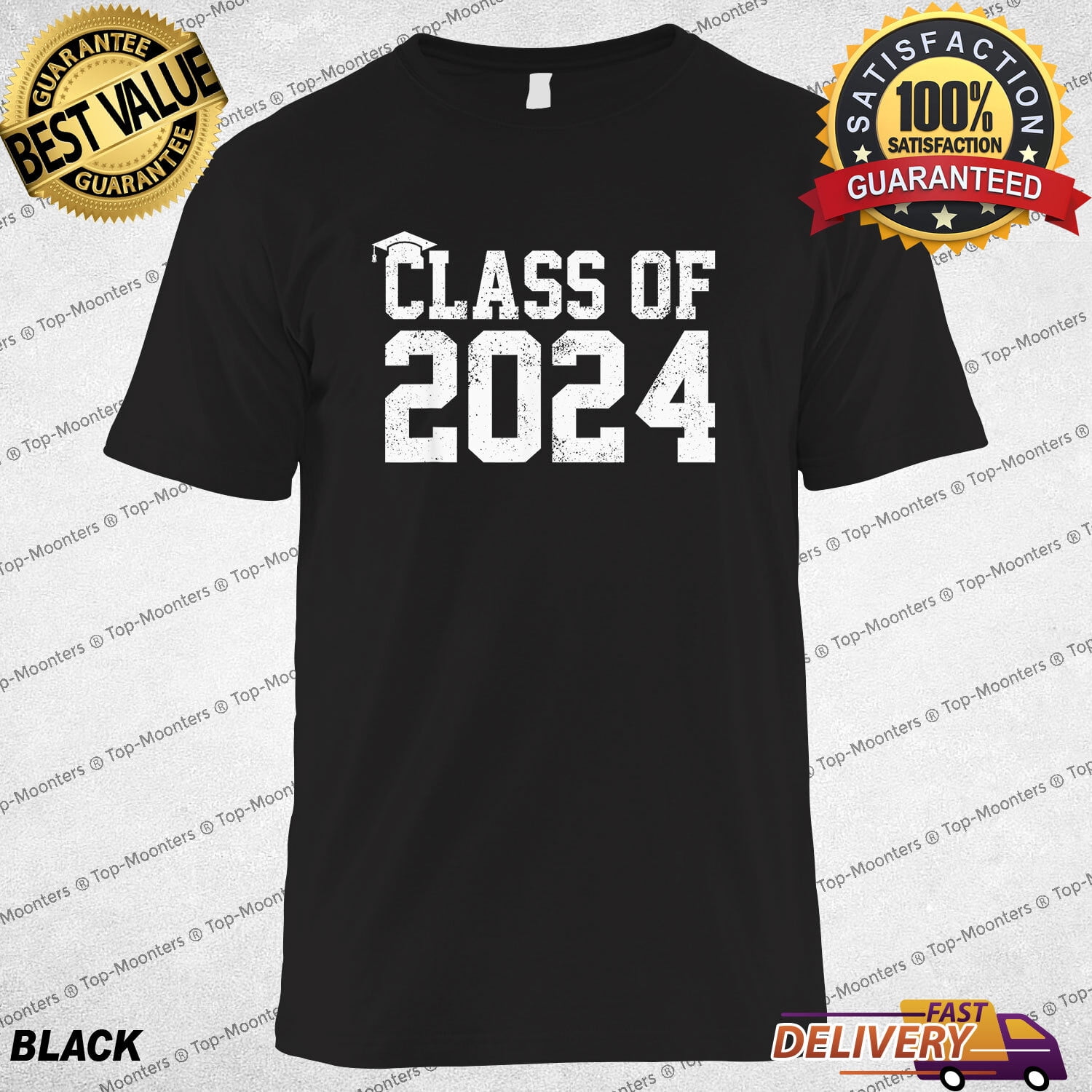 Class Of 2024 Graduation Shirt, Senior High School College T-Shirt ...