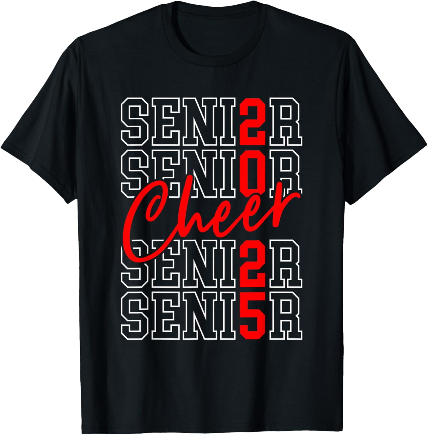 Class Of 2025 Cheer Graduation Class Of 2025 Senior 25 T-Shirt ...