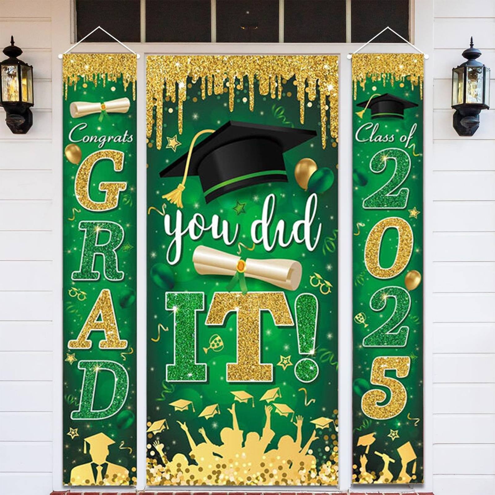 Class Of 2025 Graduation Banner & Door Cover Congrats Grad Porch Sign ...