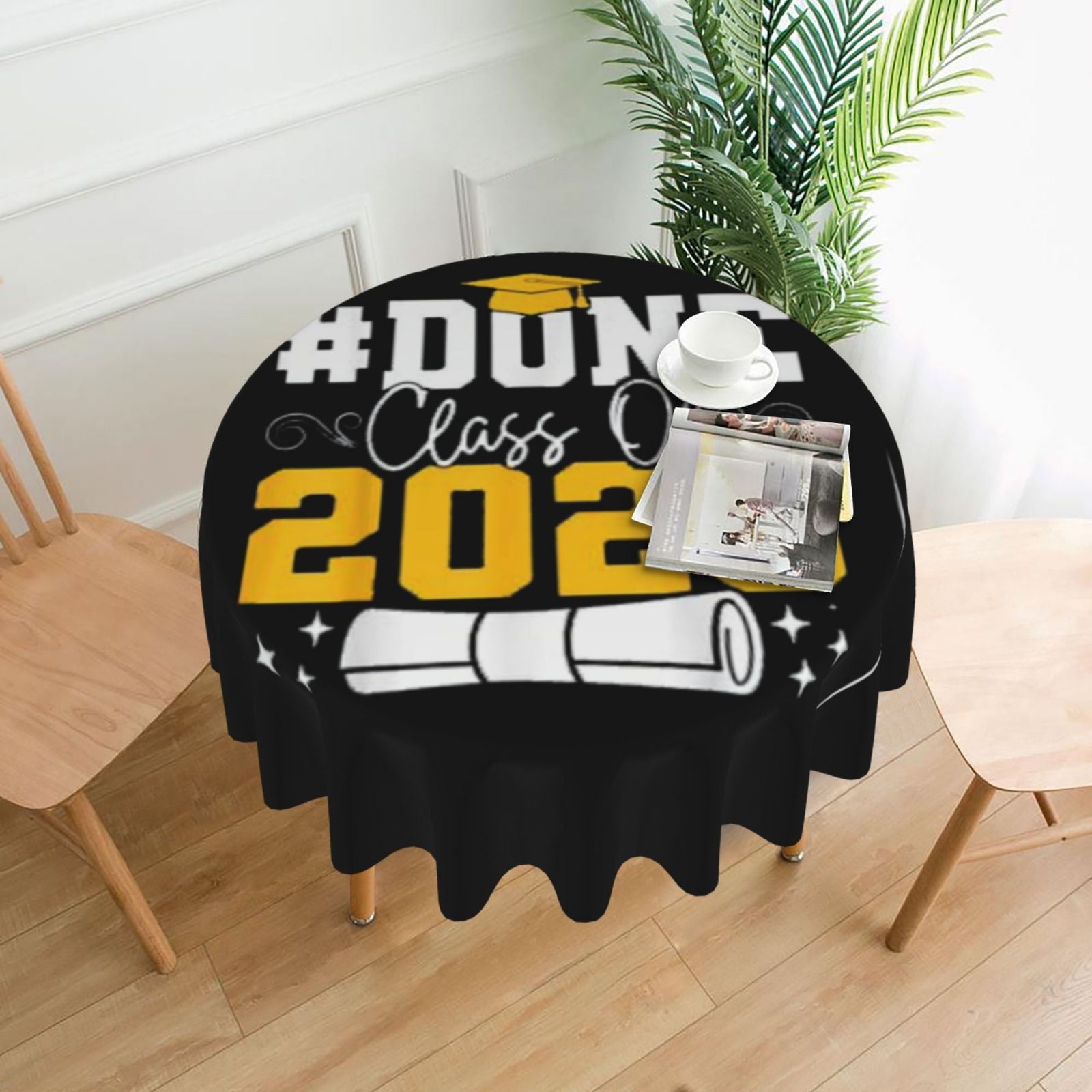 Class Of 2025 Senior 2025 Graduation 2025 Tablecloths Round Tablecloth ...