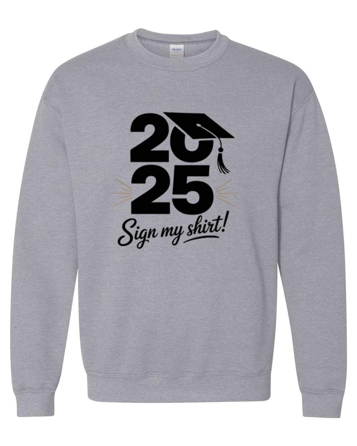 Class Of 2025 Senior Graduation An Autograph Memory Keepsake Sweatshirt ...