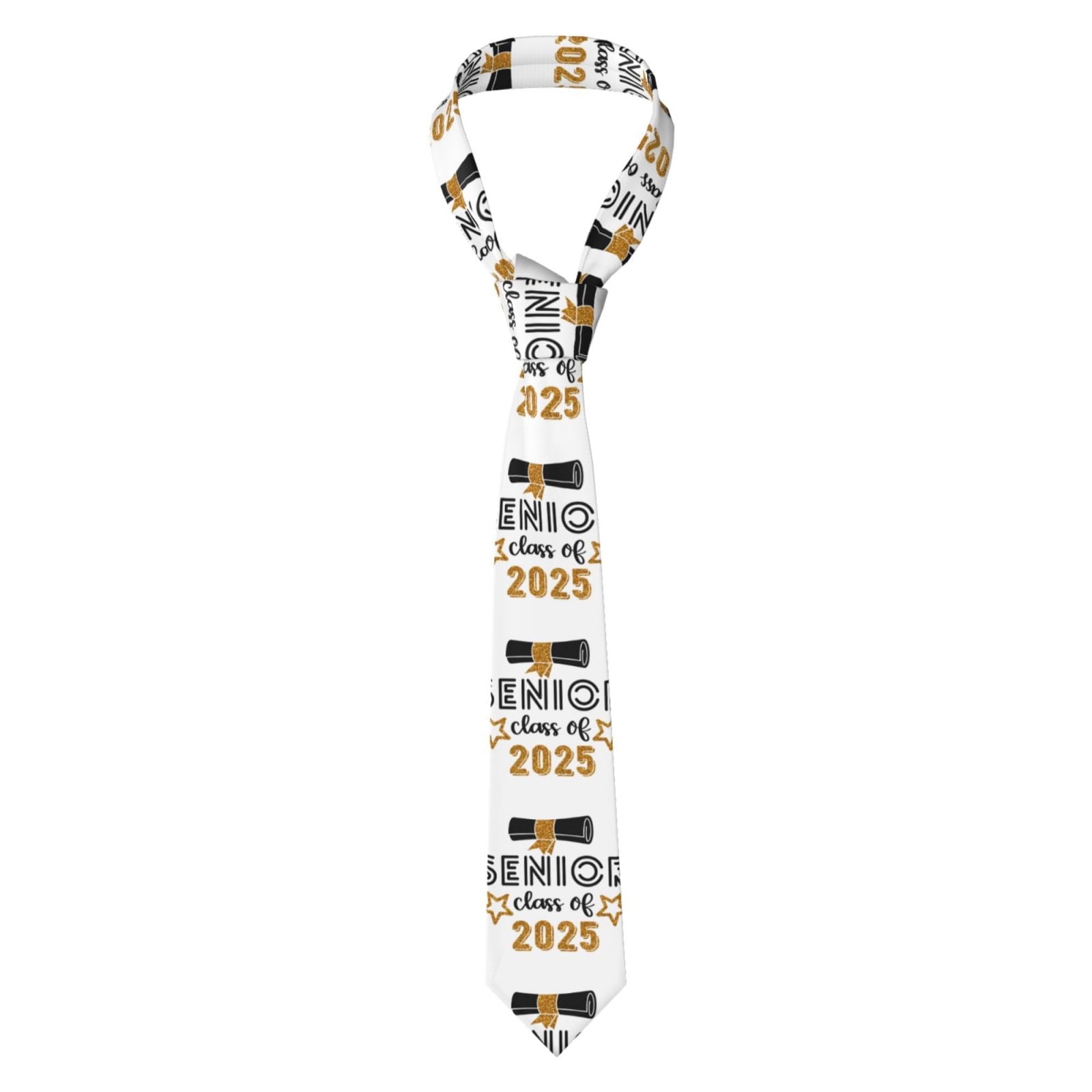 Class Of 2025 Silk Ties For Men Casual Necktie Funny Neck Tie For ...