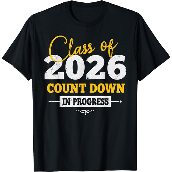 Class Of 2026 Countdown First Day Senior Back To School 2025 T-Shirt ...