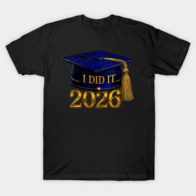 Class Of 2026 Senior Graduate Elegant Script Aesthetic Unisex T-Shirt ...