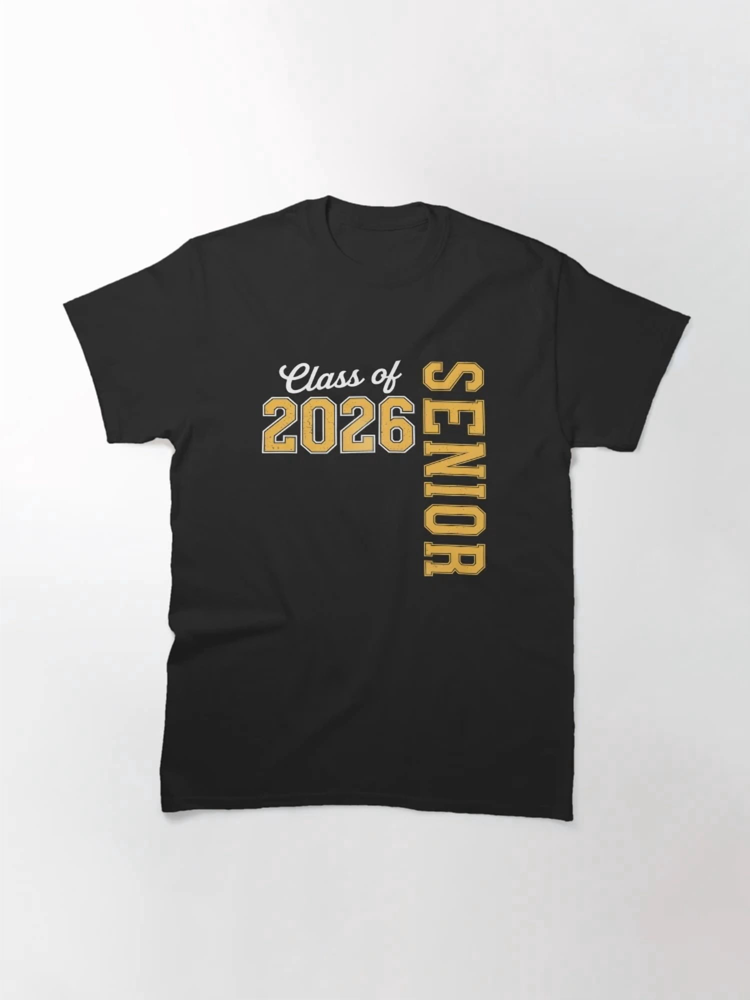 Class Of 2026 Senior High School Graduation Black Gold School Spirit ...
