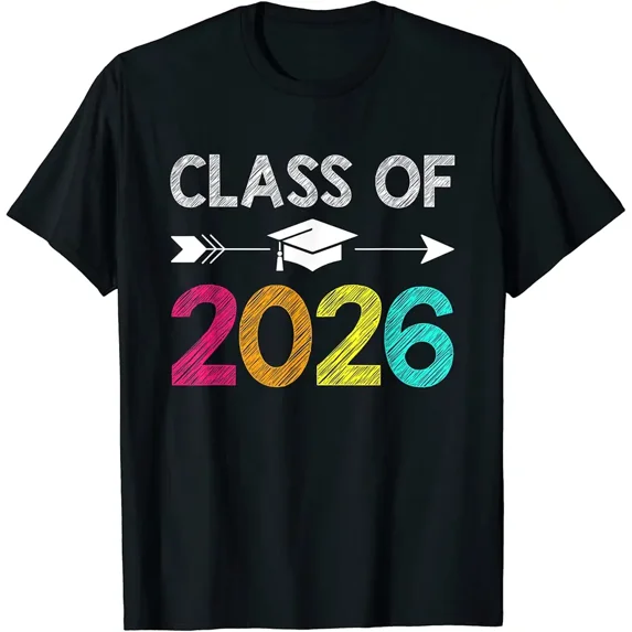 Class Of 2026 Simple Clean Typography Graduation Year Design Unisex T ...