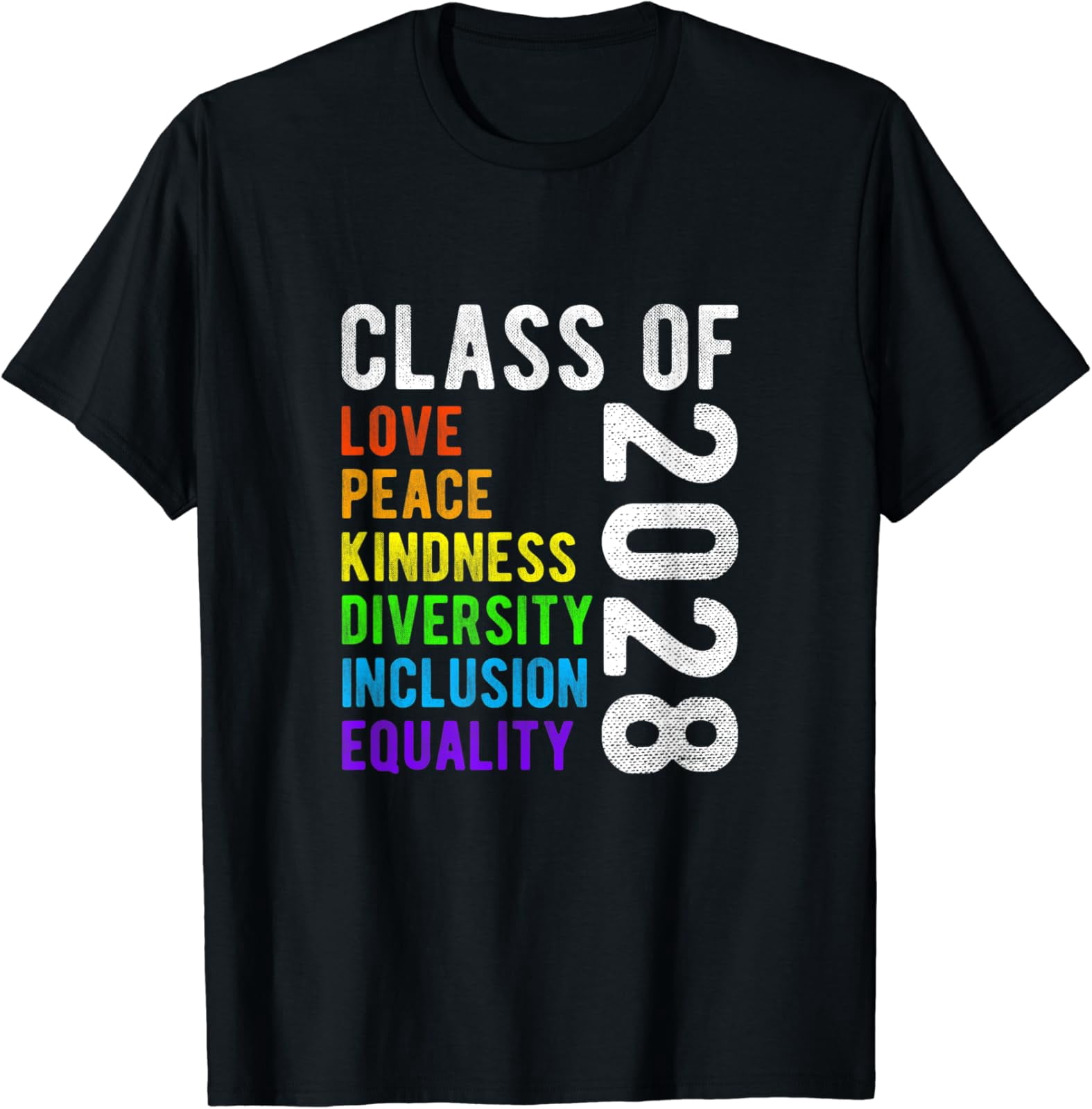 Class Of 2028 Shirt Peace Love Class Of 2028 S Shirt T-Shirt All Size S ...