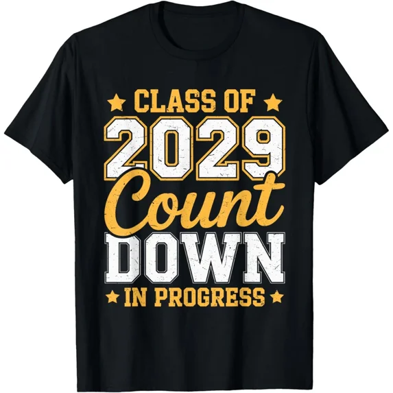 Class Of 2029 Count Down First Day Eighth Grade Graduation Unisex T ...