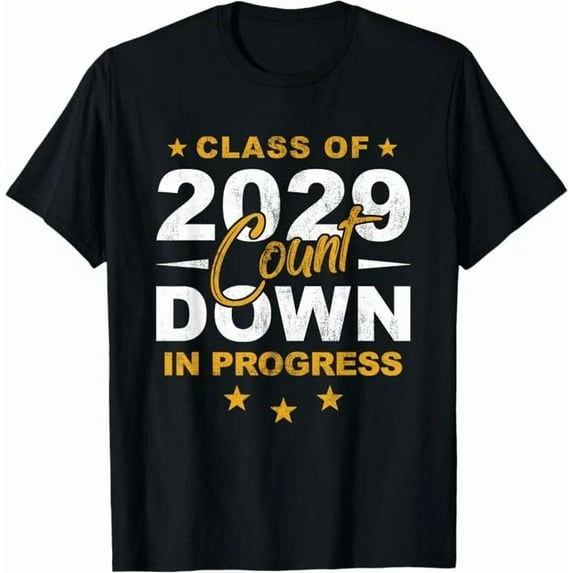 Class Of 2029 Count Down Graduating School Art Graphic Tee Shirt Style ...