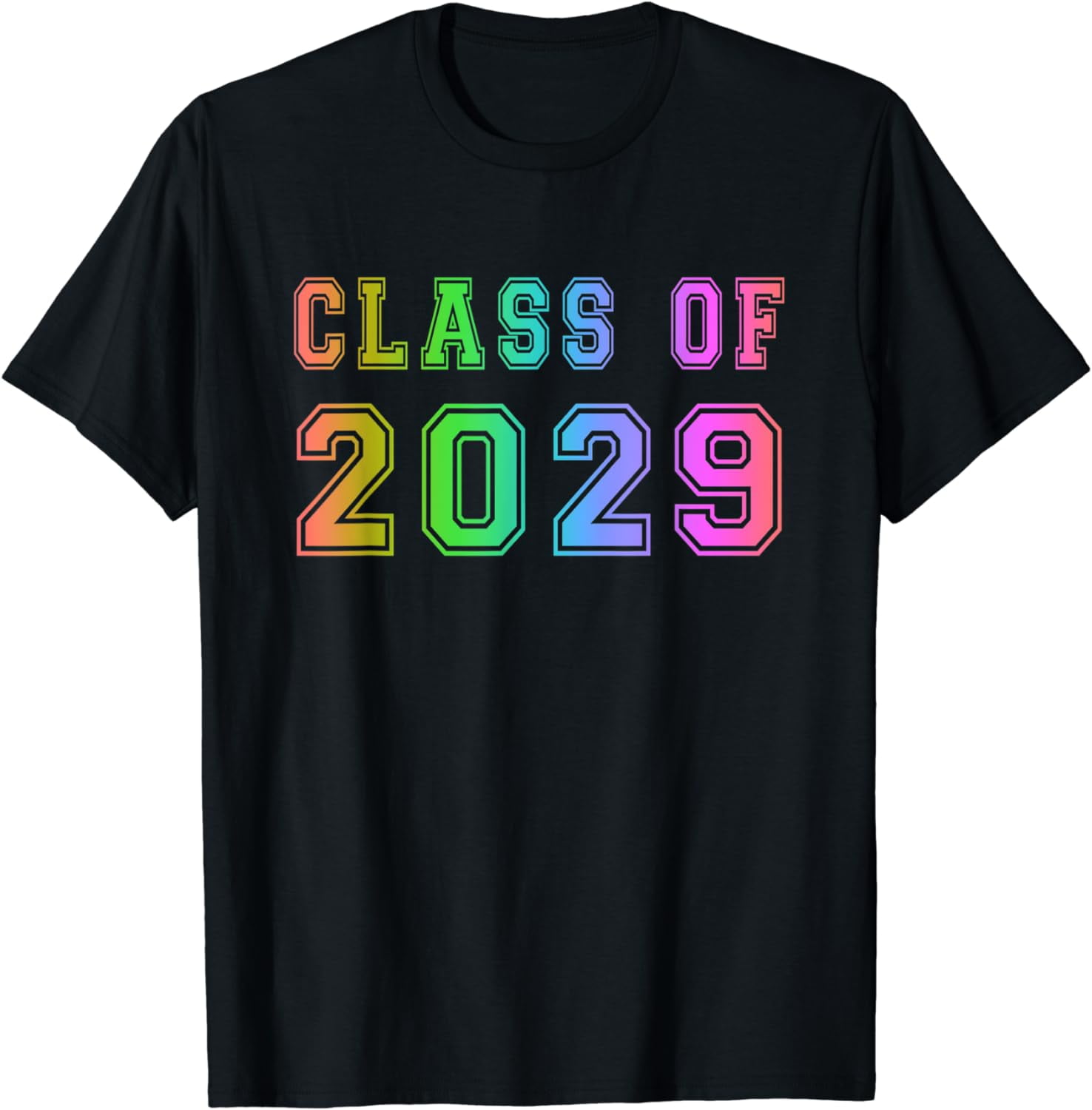 Class Of 2029 High School Graduation Date Graduate T Shirt - Walmart.com
