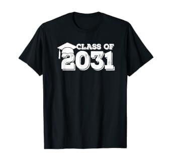 Class Of 2031 Shirt Boy Girl First Day Of School Graduation T-Shirt ...