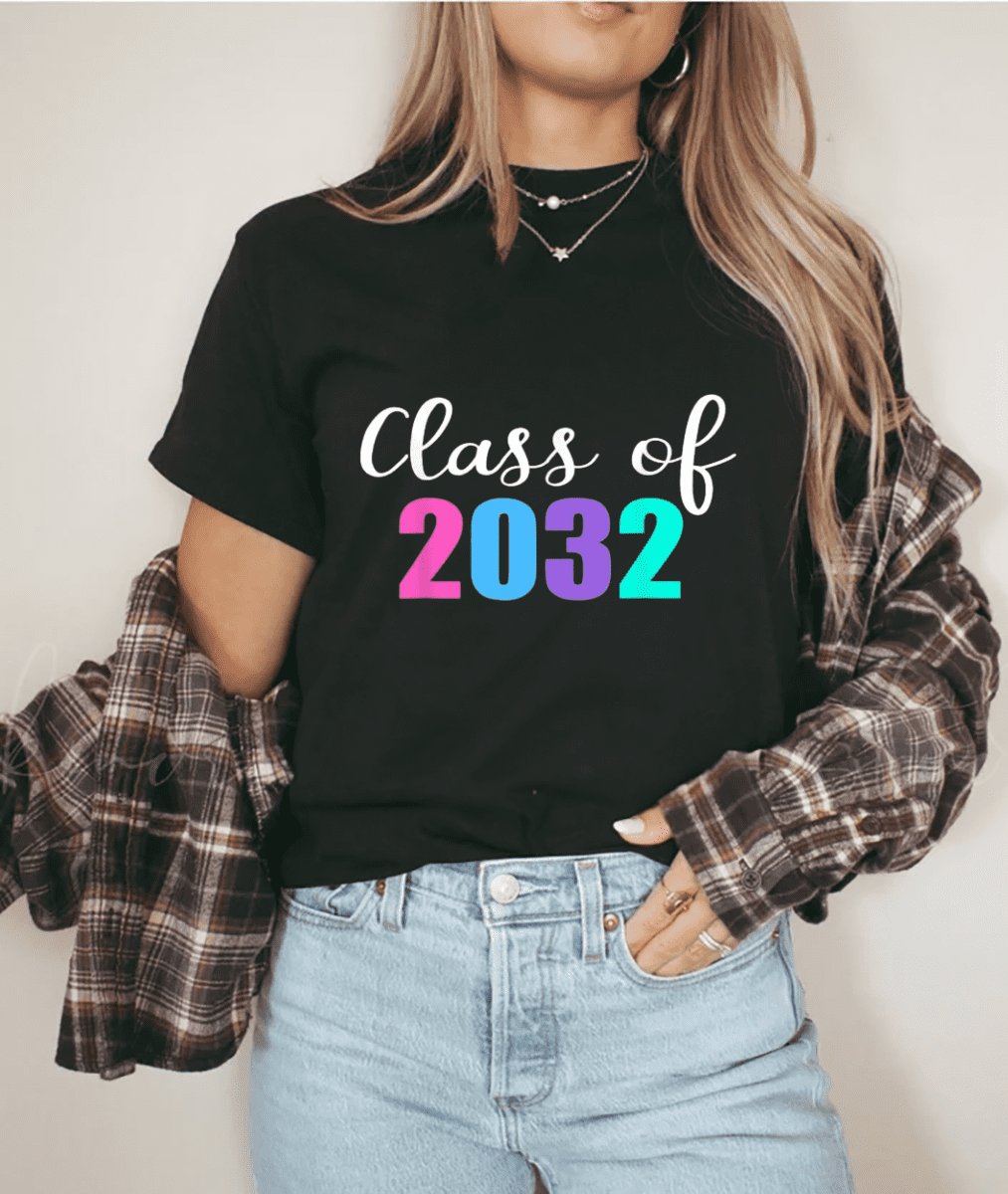 Class Of 2032 Pre K Graduate First Day Of School Grow Unisex T-Shirt up ...