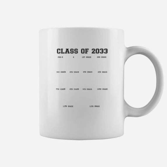 Class Of 2033 Grow With Me With Space For Handprints Coffee - Walmart.com