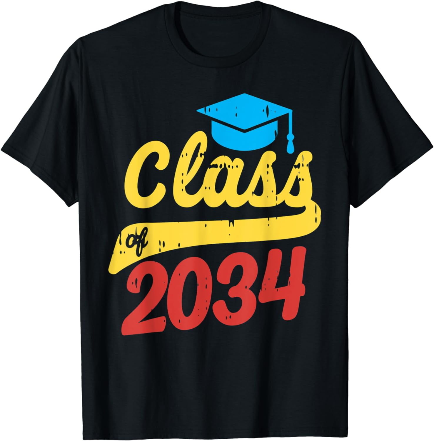 Class Of 2034 Grow With Me First Day Kindergarten Kids Gift T-Shirt ...
