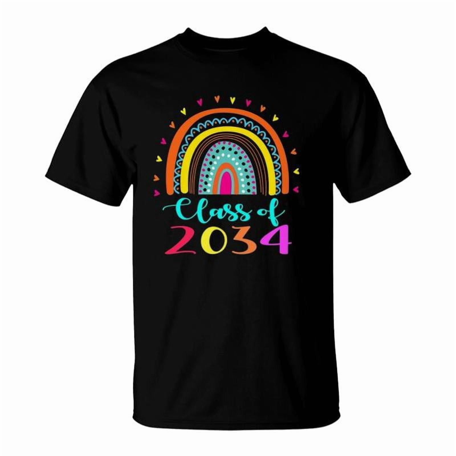 Class Of 2034 PreK Graduate Preschool Graduation Rainbow TShirt ...
