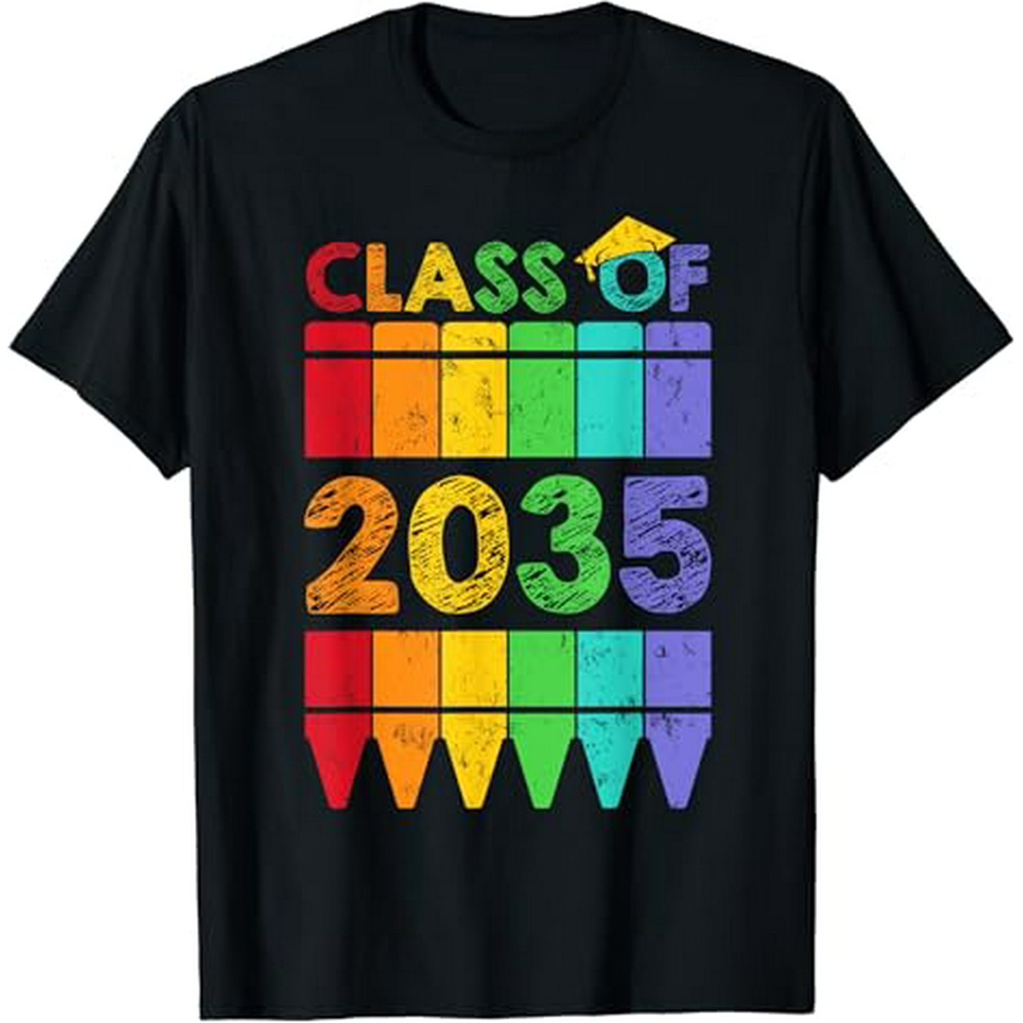 Class Of 2035 Grow With Me Graduation First Day Of School T-Shirt ...