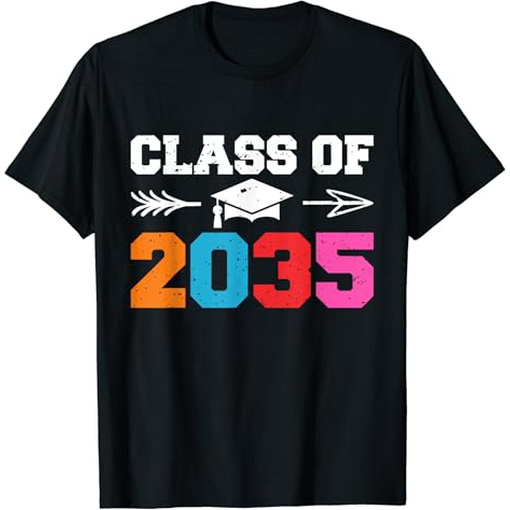 Class Of 2035 Grow With Me Graduation First Day of School T-Shirt ...