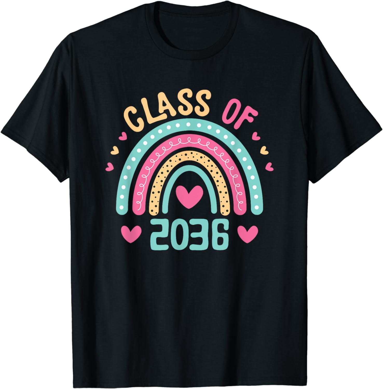 Class Of 2036 Grow With Me First Day Of School Graduation T-Shirt ...