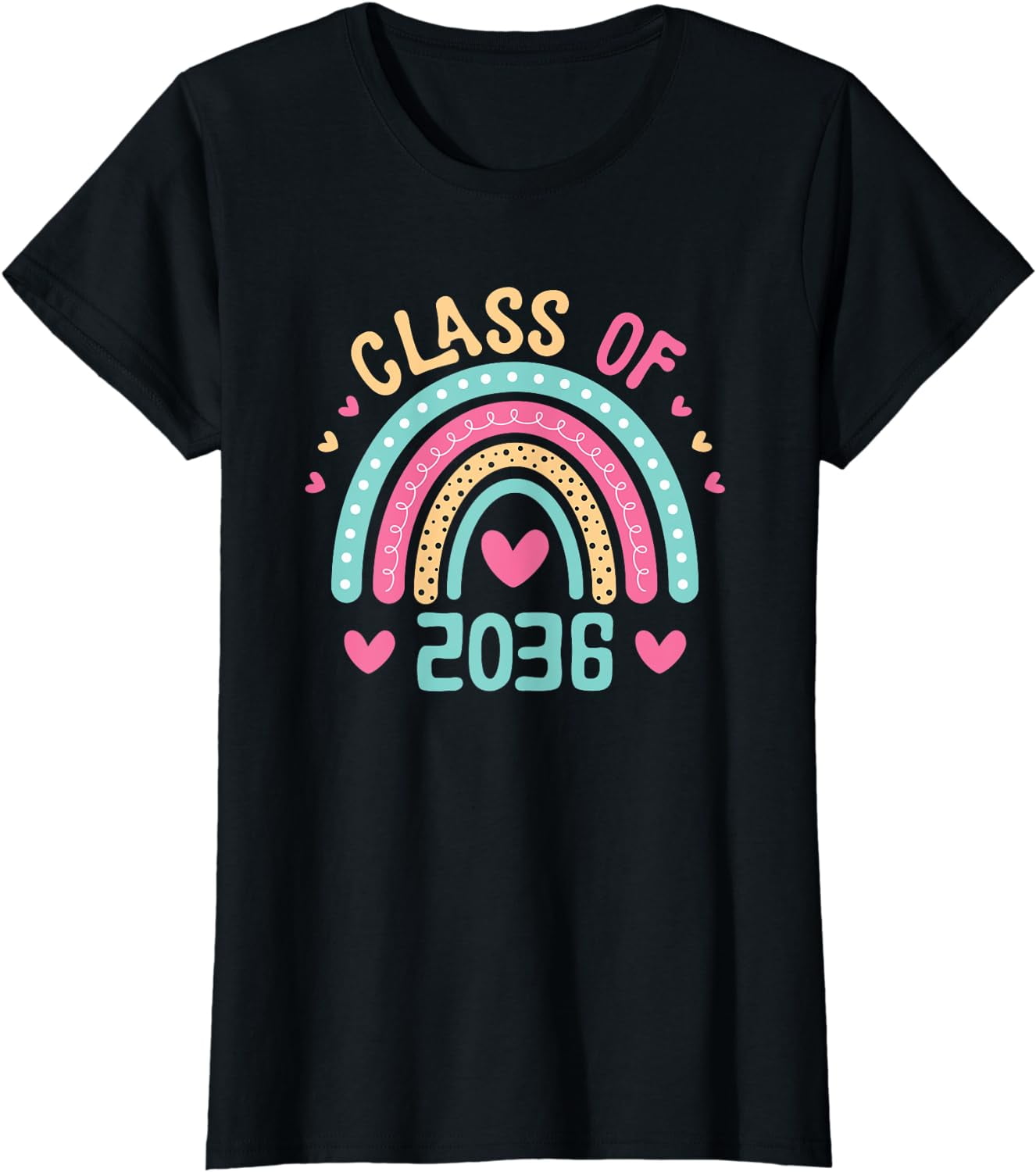 Class Of 2036 Grow With Me First Day Of School Graduation T-Shirt ...