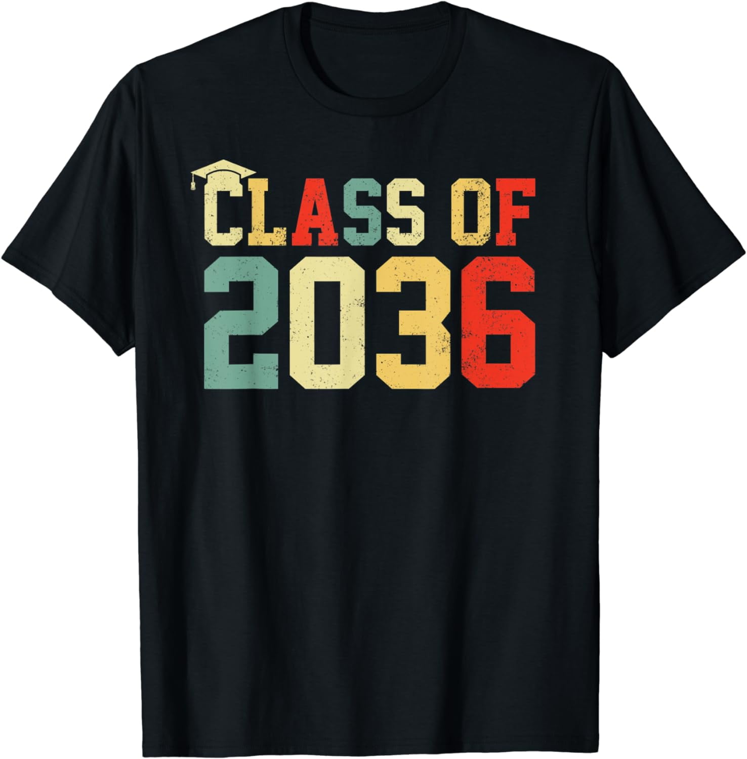 Class Of 2036 Grow With Me Graduation First Day Of School T-Shirt ...