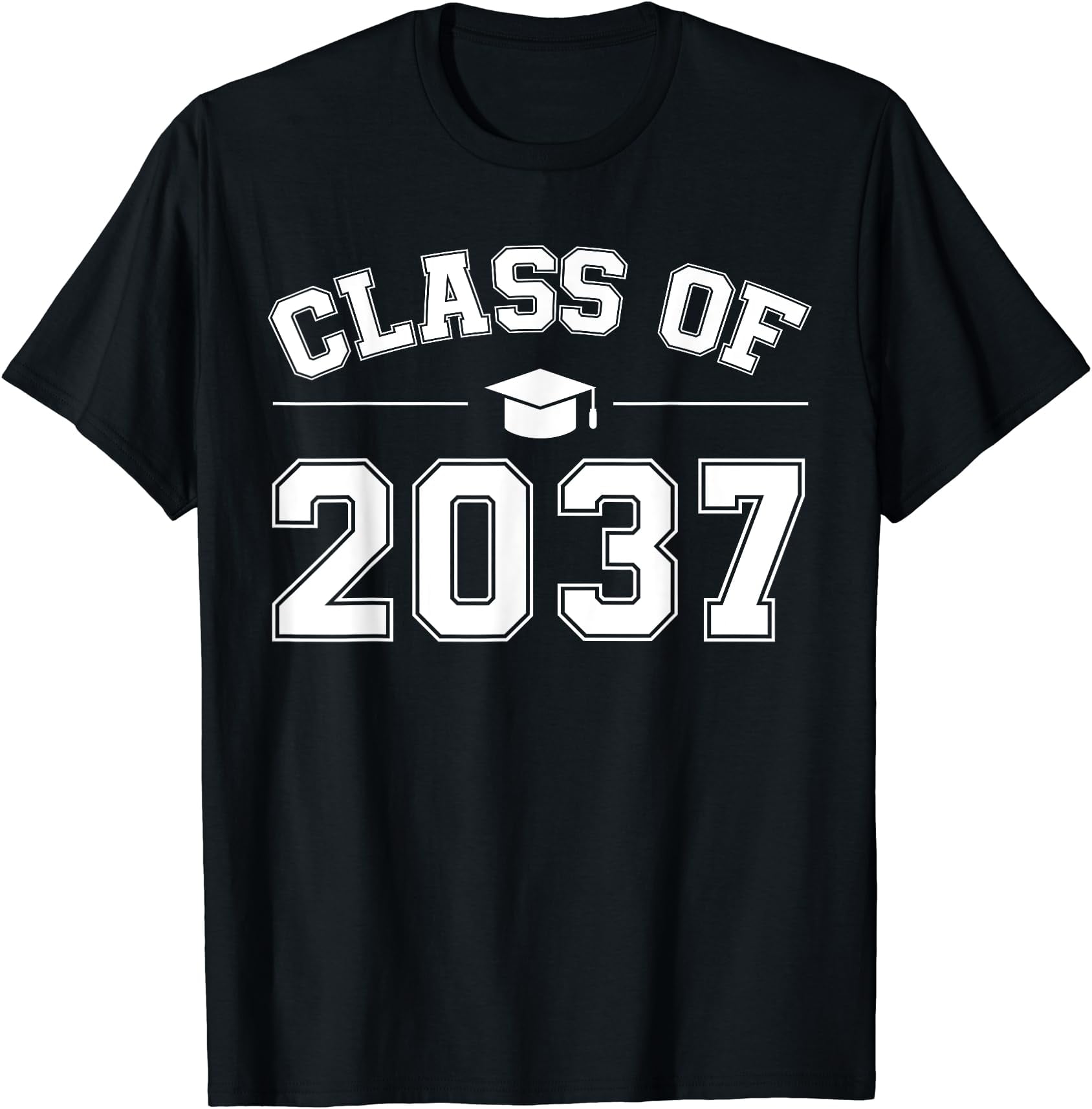 Class Of 2037 Grow With Me First Day Of School Graduation T-Shirt ...