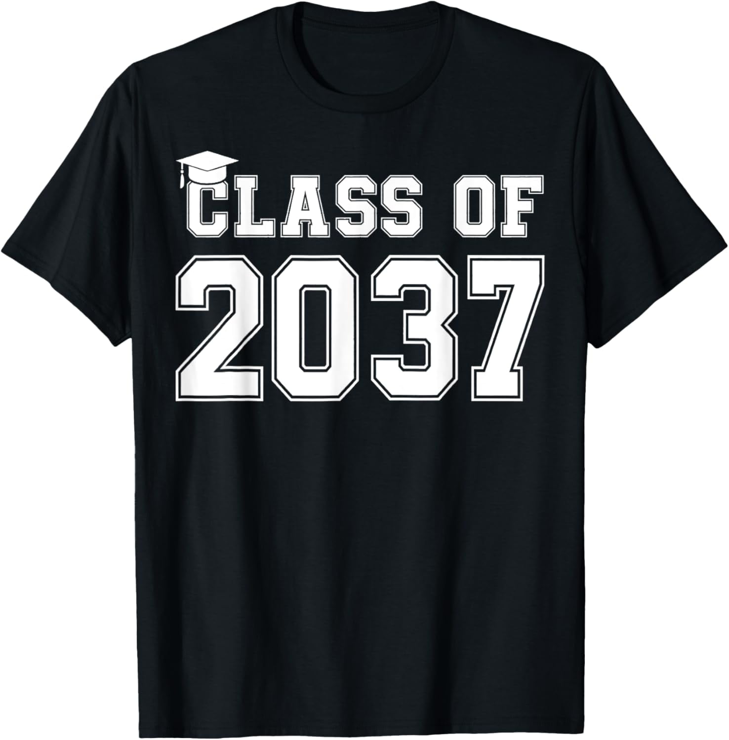 Class Of 2037 Pre K Grow With Me Graduation Boys Girls T-Shirt ...
