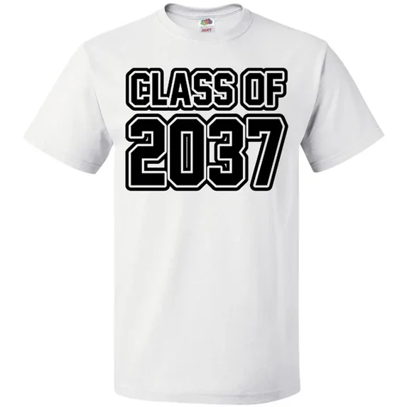 Class Of 2037 T-Shirt High School Graduation Graduate Mens Tees S-5XL ...