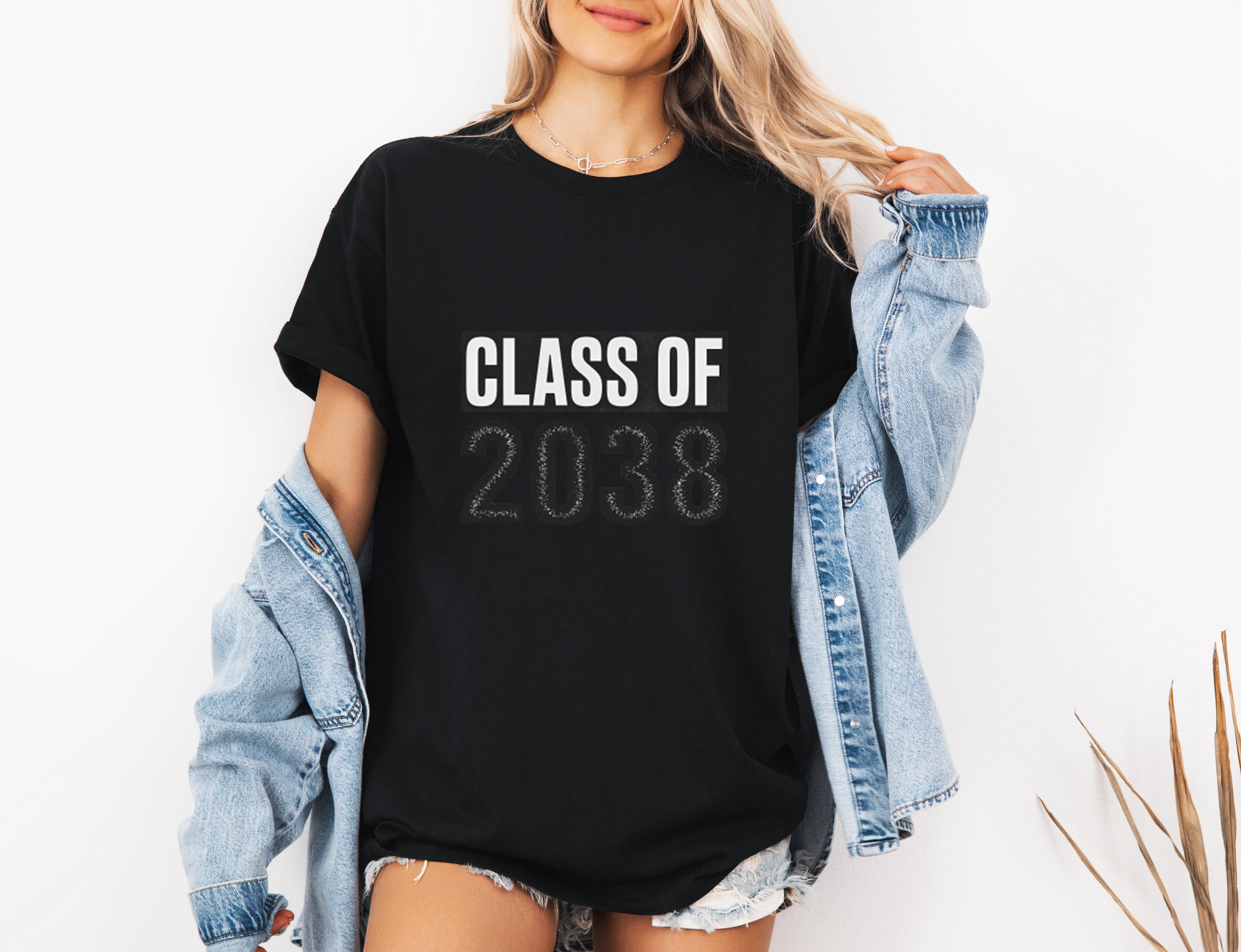 Class Of 2038 Graduation Senior First Day Of School Future Kinder Kid T ...