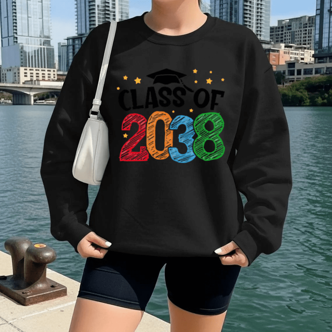Class Of 2038 Grow With Me First Day of School Grad Sweatshirt, up to ...