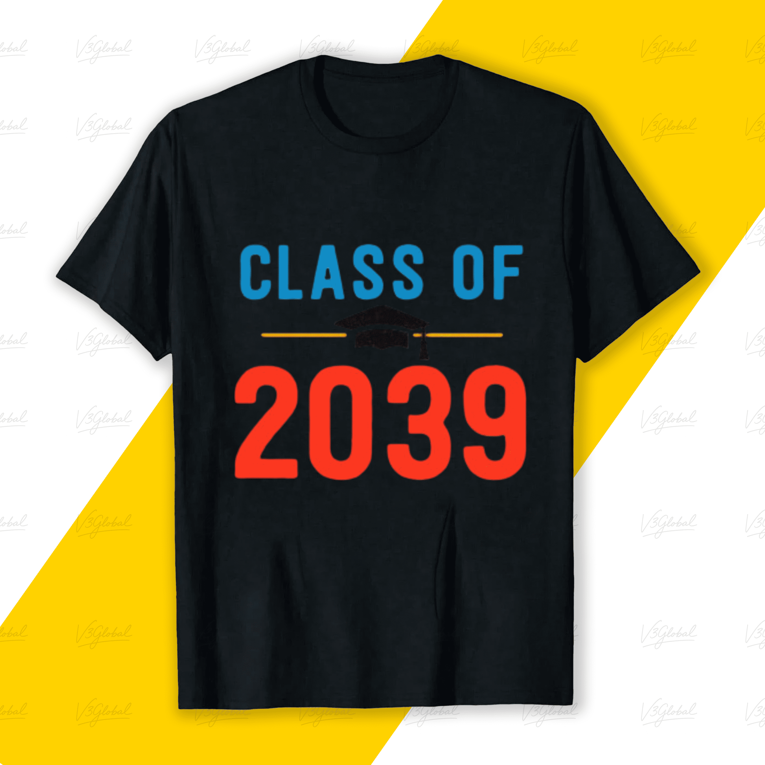 Class Of 2039 Grow With Me First Day Graduation Unisex T-Shirt, for Men ...