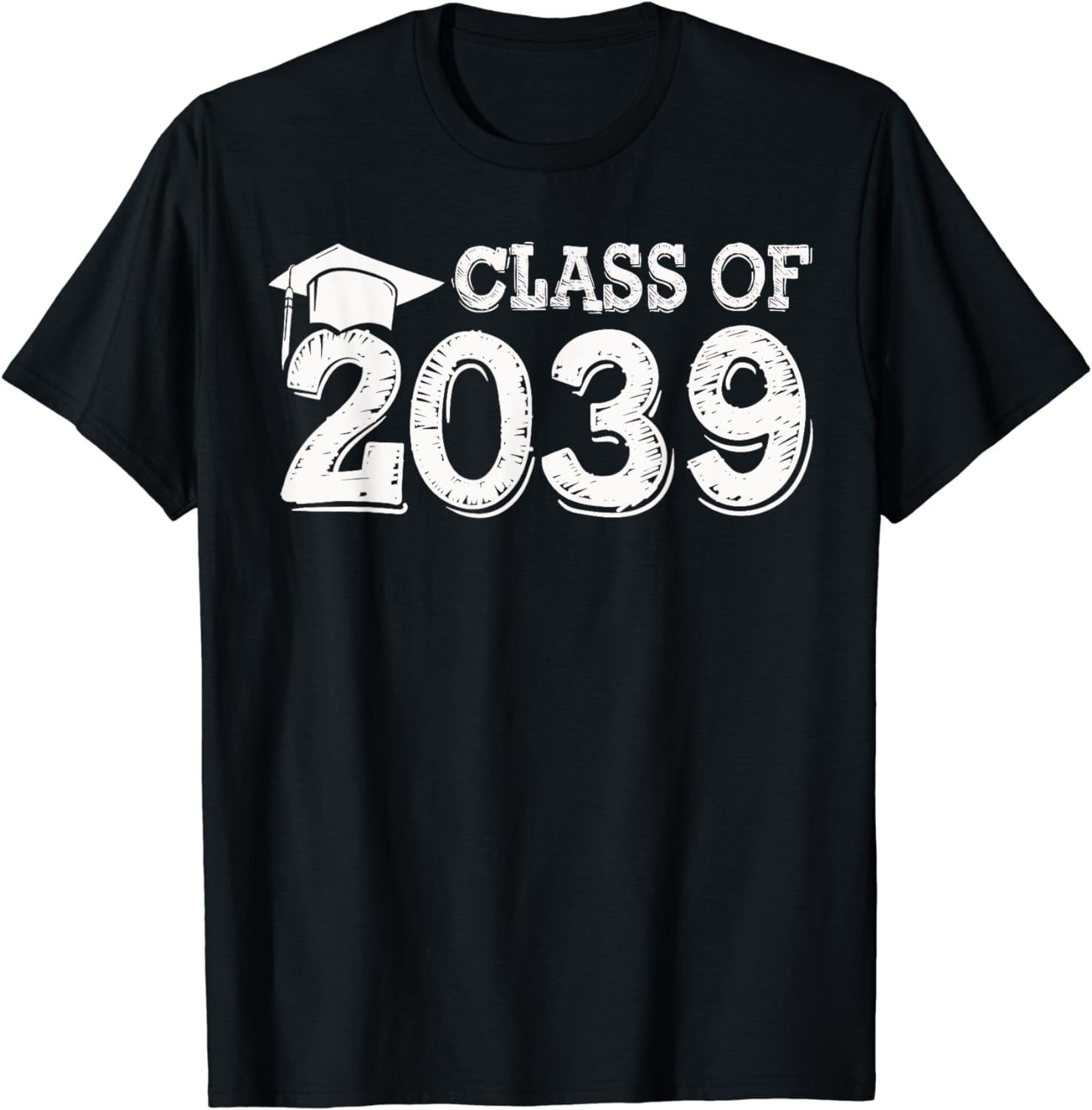 Class Of 2039 Grow With Me Handprints Space On Back T-Shirt - Walmart.com