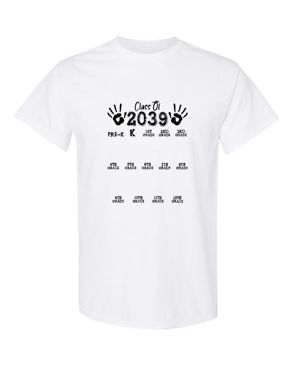 Class Of 2039 Grow With Me Kids Handprint School Milestone Graphic ...