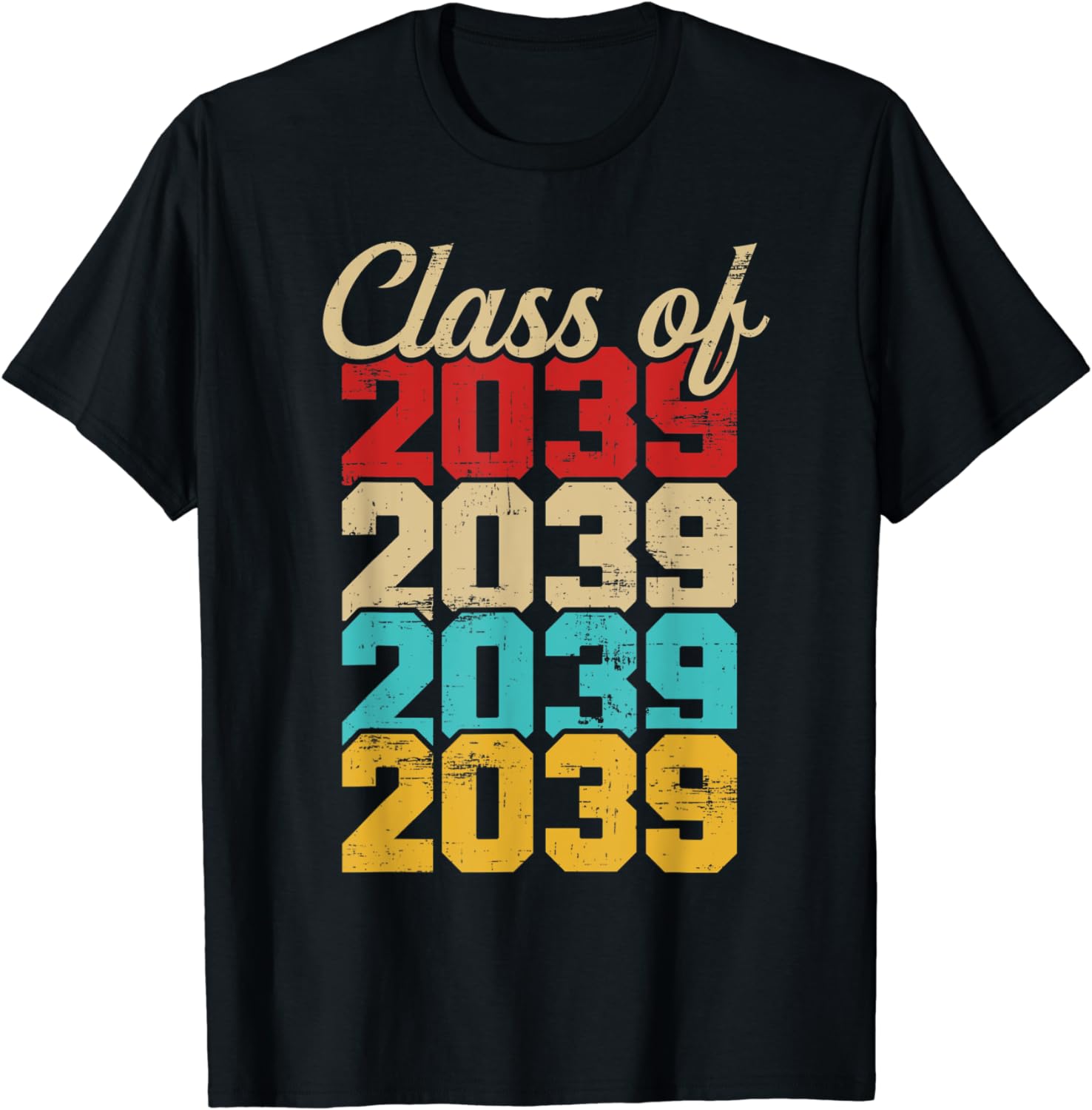 Class Of 2039 T Shirt Men Women Graduation Graduate Vintage T-Shirt ...