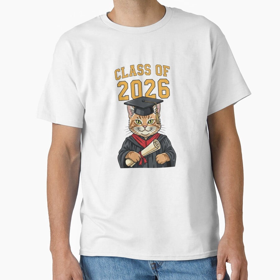 Class Of Cat Graduated Shirt, Graduation Graphic Tee, Senior Class ...