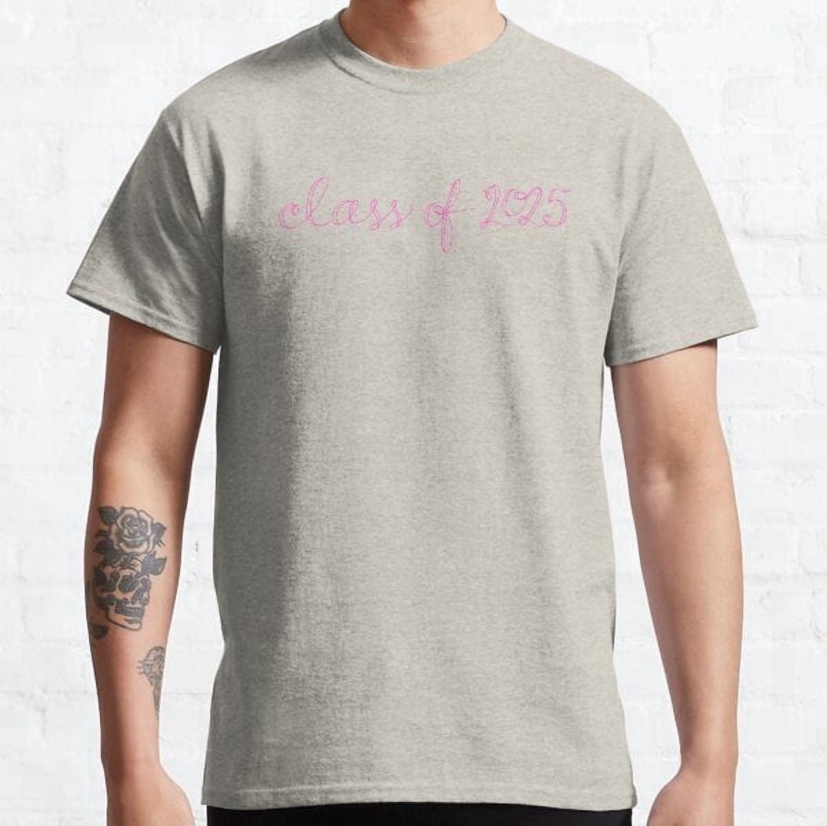 Class Of Cursive Pink Classic T-shirt - Walmart.com
