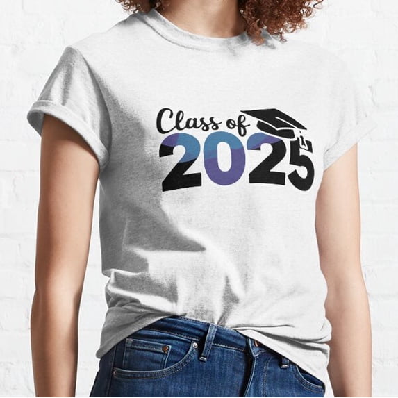 Class Of Graduation Design – Modern Stylish Cap & Gradient Classic T ...