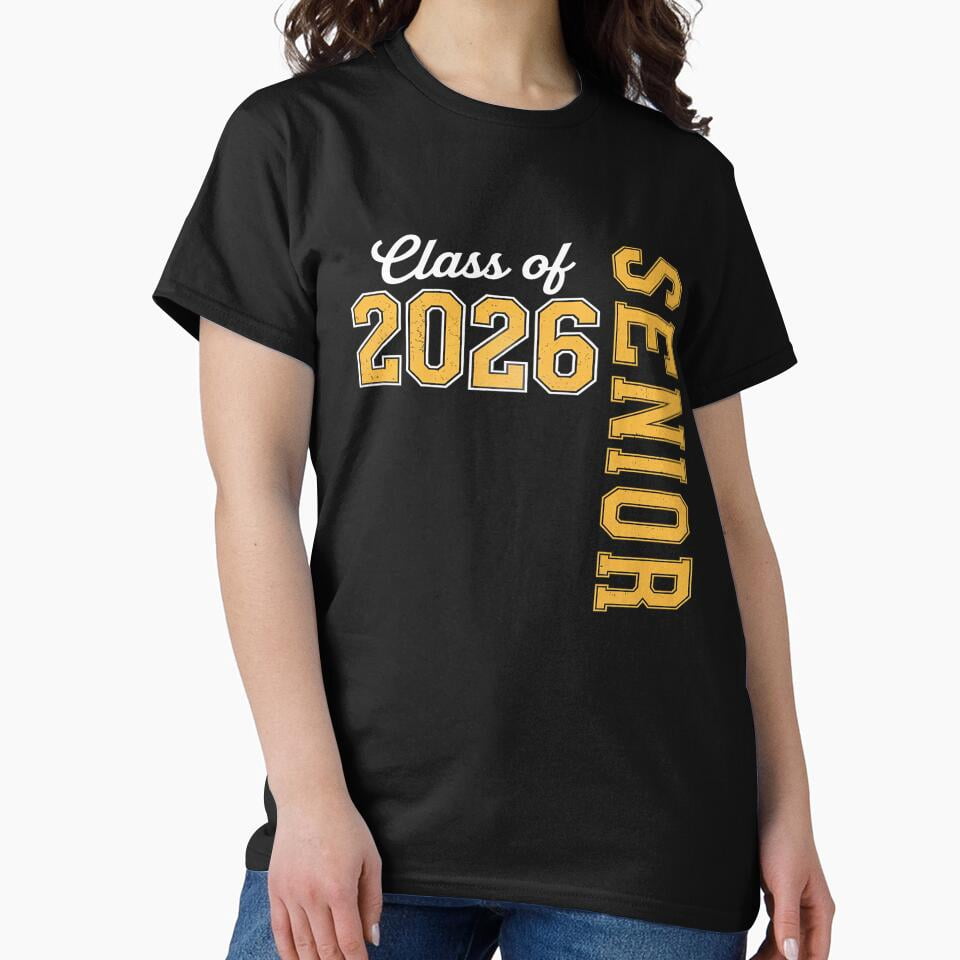 Class Of Senior High School Graduation Gold Shirt, Graduation Graphic ...