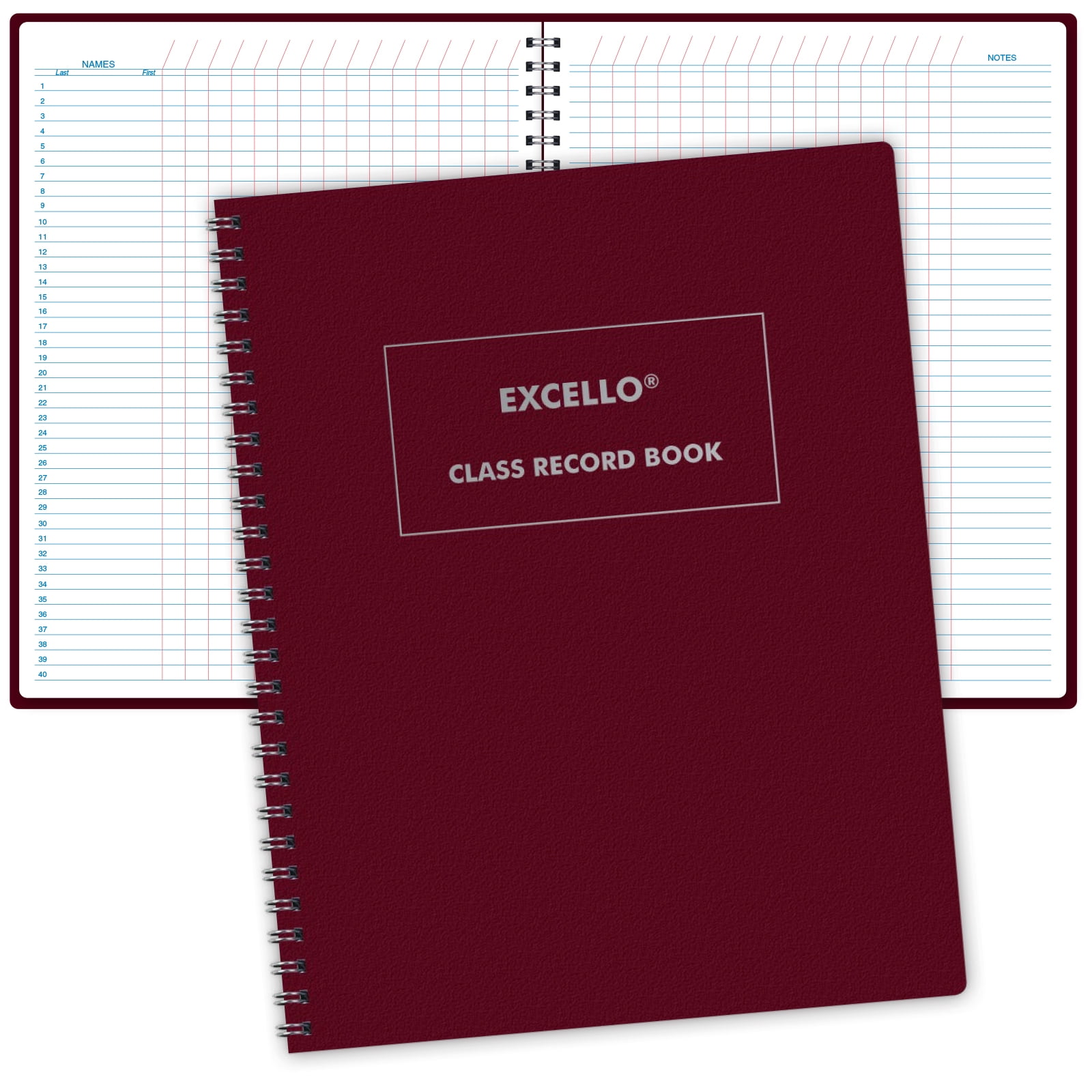 Class Record Book Unstructured Extra-Large Blocks, Teacher Grade Book ...