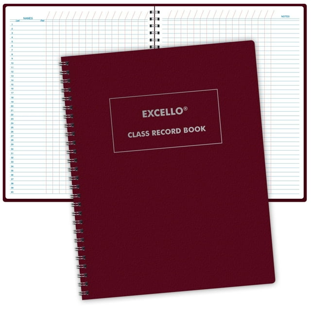 Elan Publishing's Class Record Book, Extra-Large Blocks, 40 Students ...
