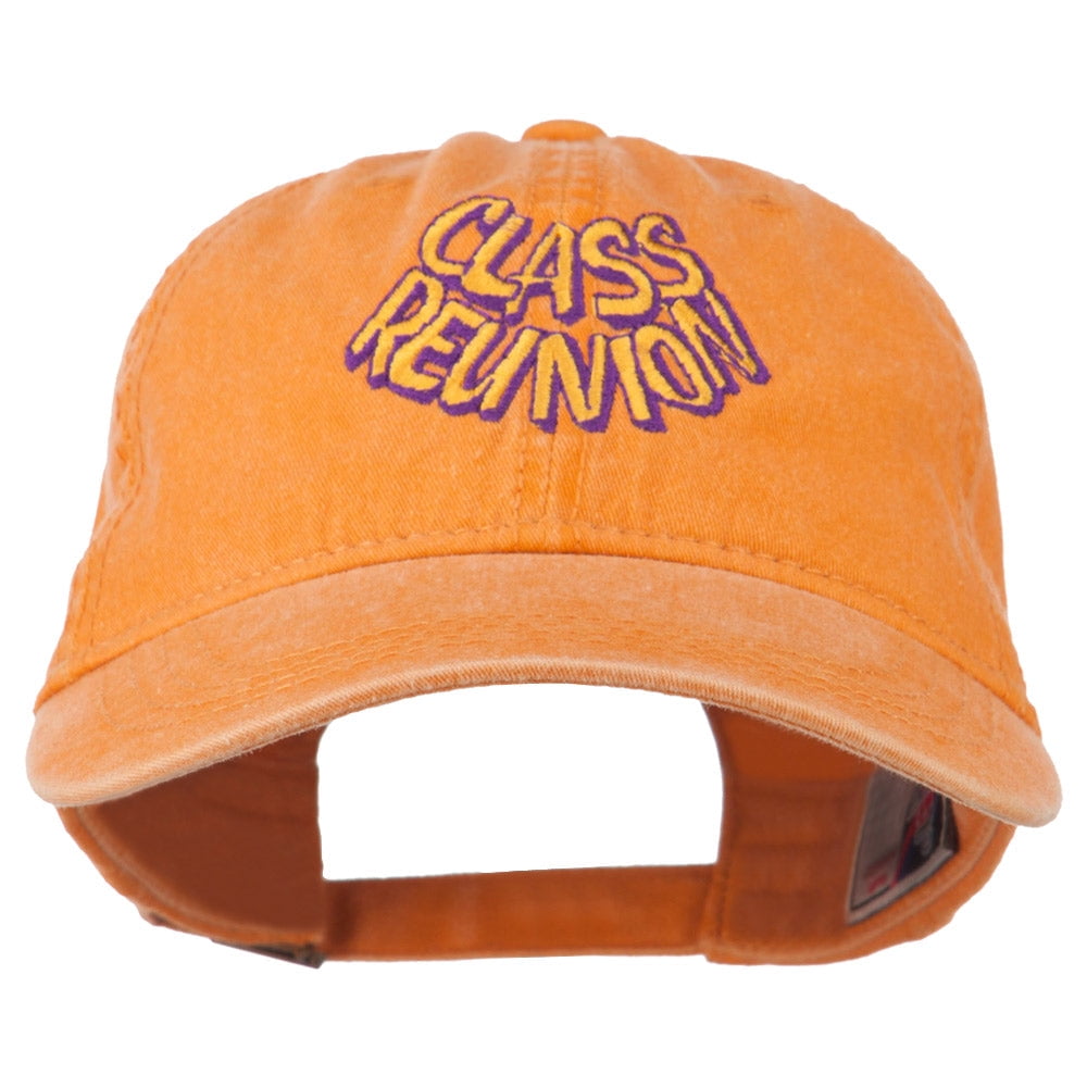 Class Reunion Embroidered Washed Cap - PKN Orange OSFM - Walmart.com