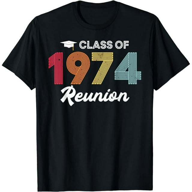 Class of 1974 50th Reunion High School Graduation 50 Years T-Shirt ...