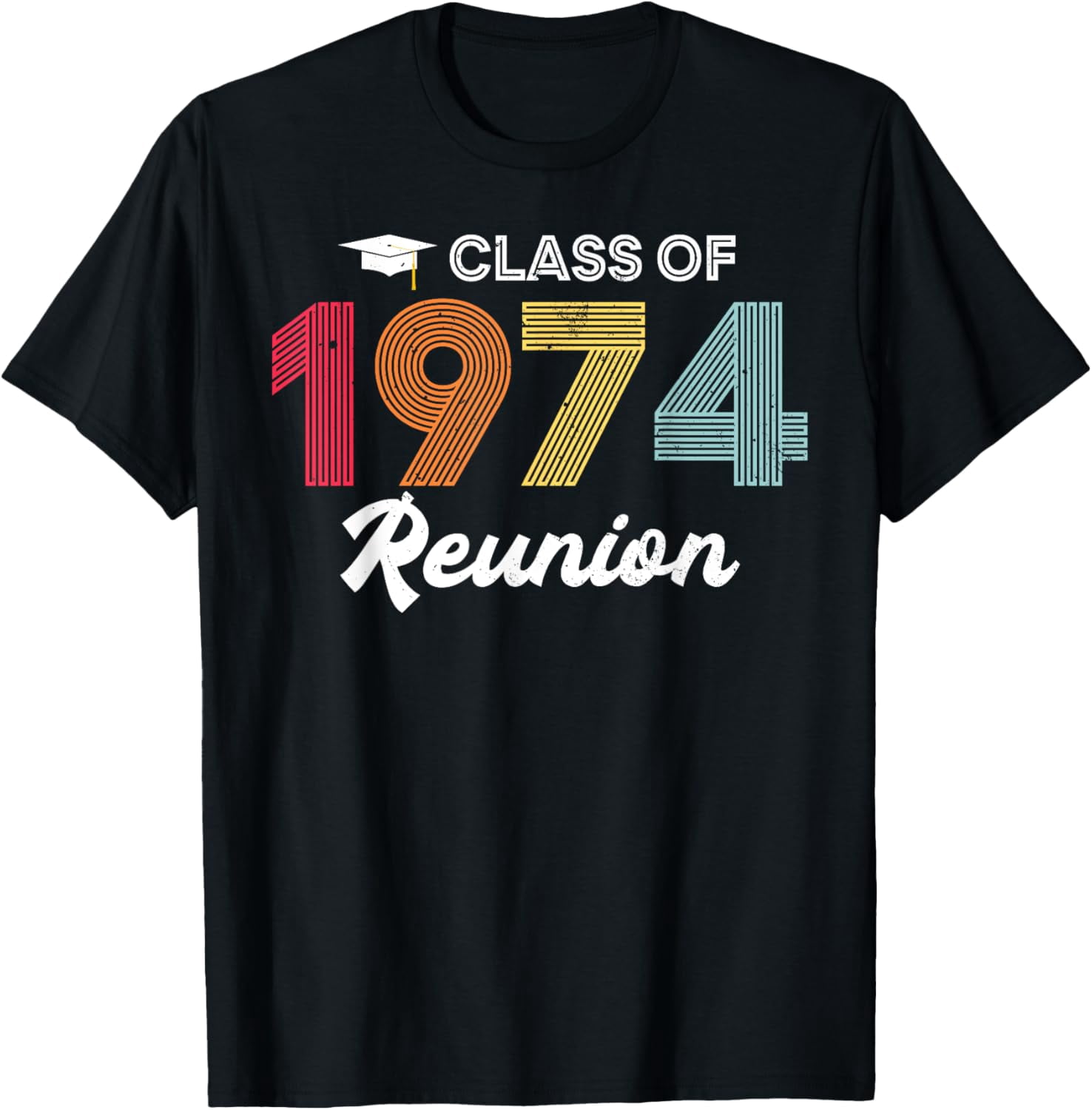 Class of 1974 50th Reunion High School Graduation 50 Years T-Shirt ...