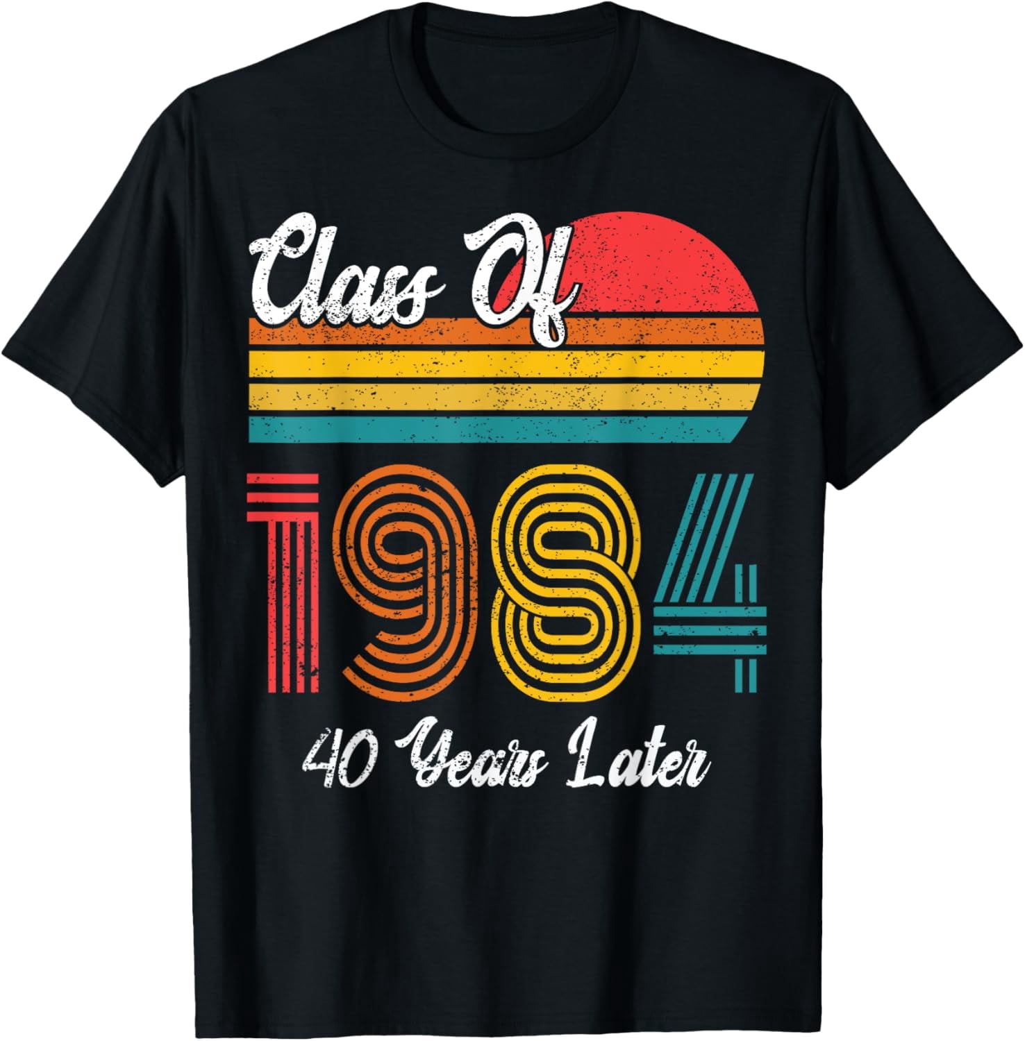 Class of 1984 Reunion Vintage High School College Graduation T-Shirt ...
