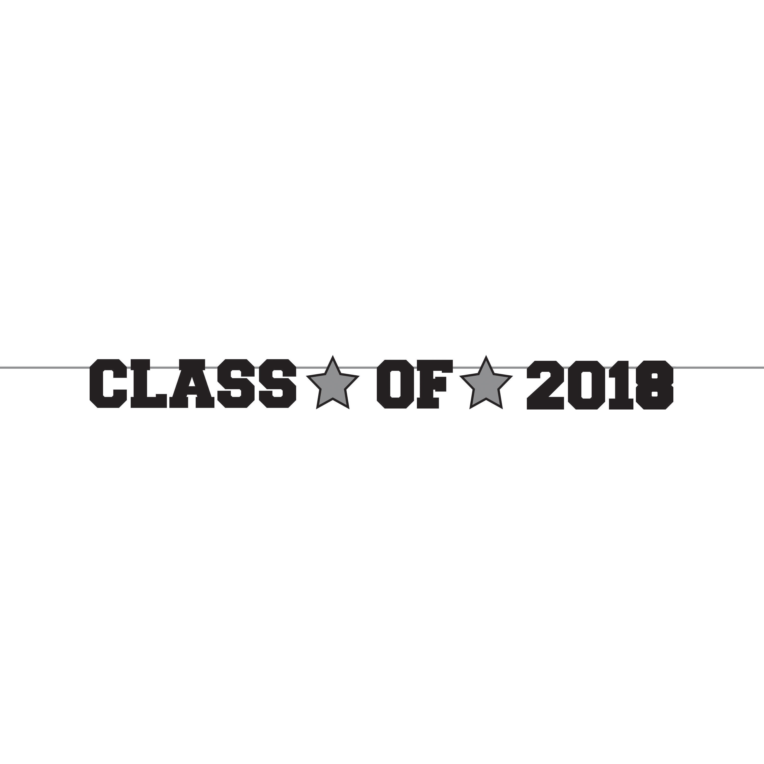 Class of 2018 Graduation Ribbon Banner - Walmart.com