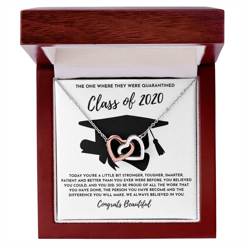 Class of 2020 - Interlocking Hearts, Interlocking Hearts Necklace, 14K ...