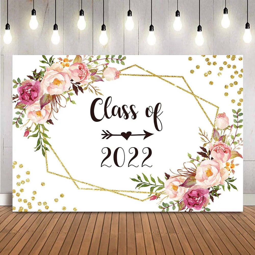 Class of 2022 Background for Photography Pink Flowers Photo Background ...