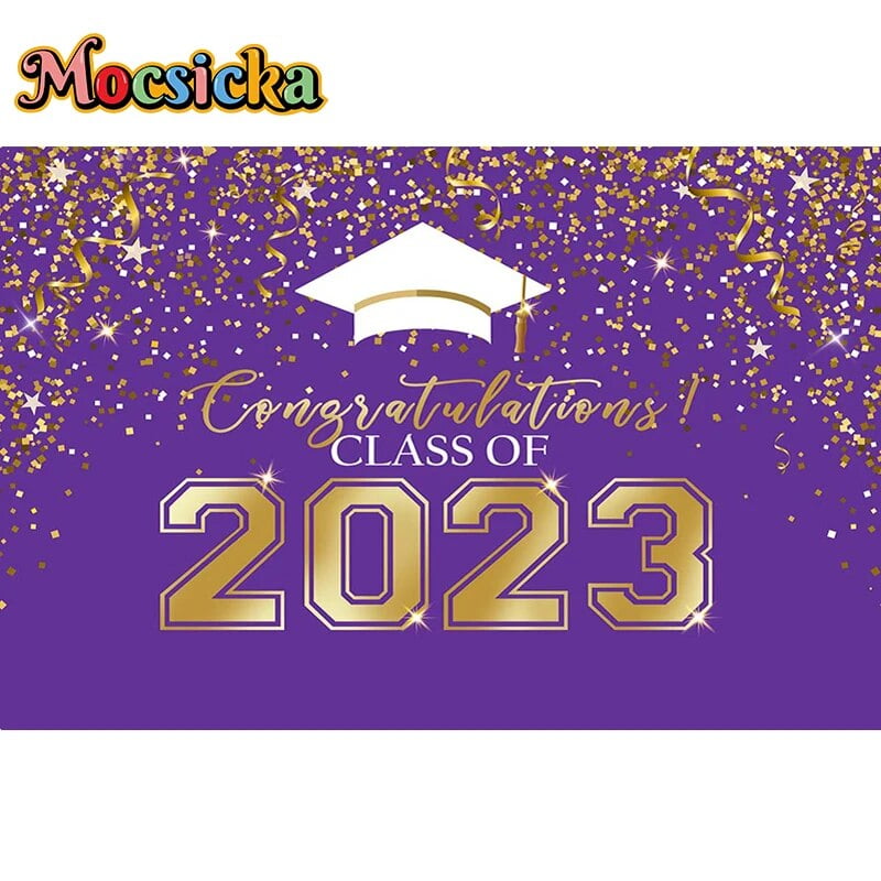 Class of 2023 Graduate Studio Photographic Backdrop Banner Balloon ...