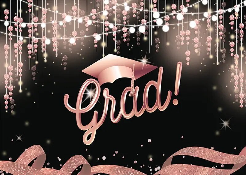 Class of 2023 Graduation Backdrop Black and Gold Glitter Balloons ...