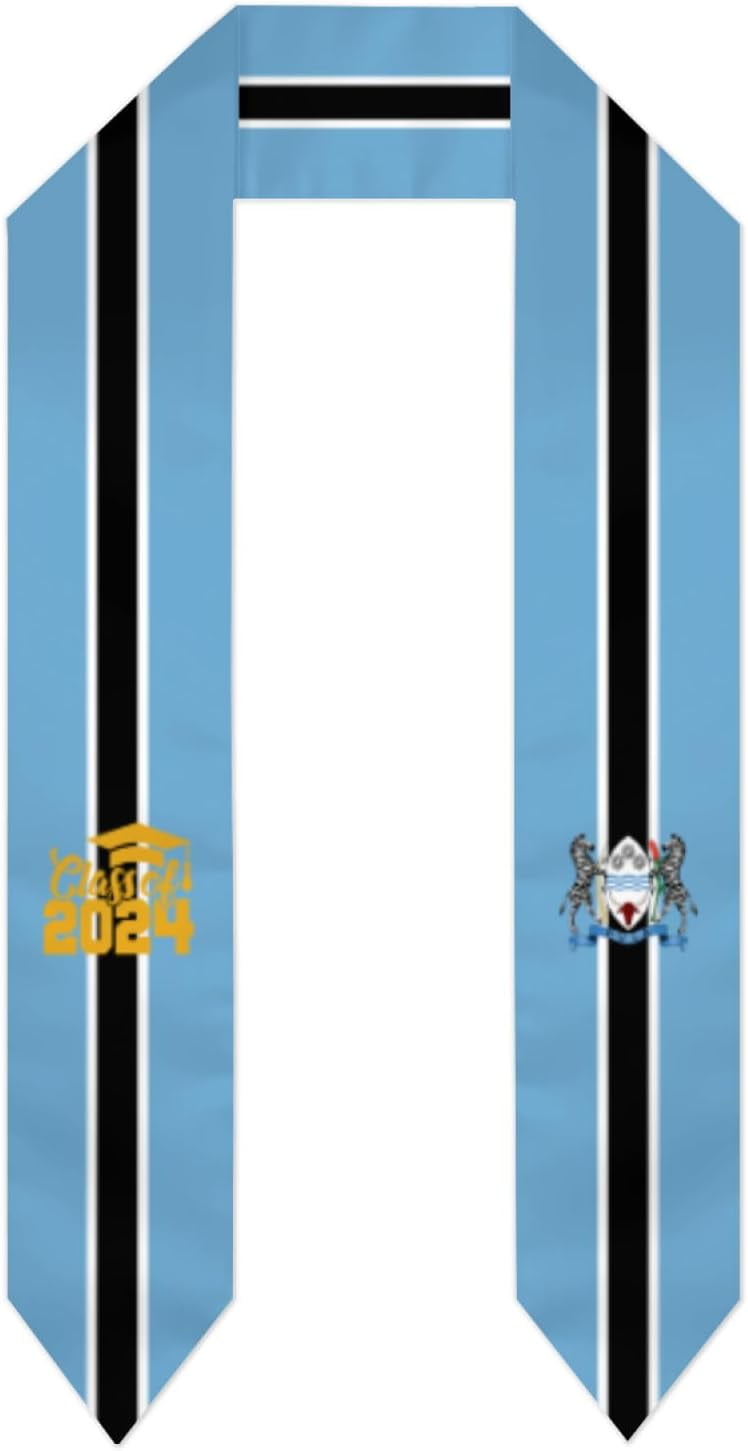 Class of 2024 Botswana Flag Graduation Stoles Shawl Sash Scraf For ...